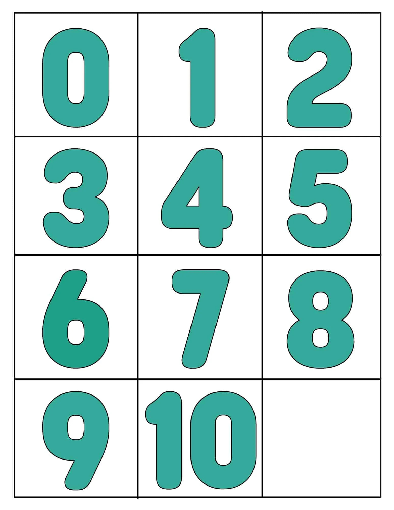 Free Printable Numbers Cutout For A Calendar - Free Printable Calendar 2025